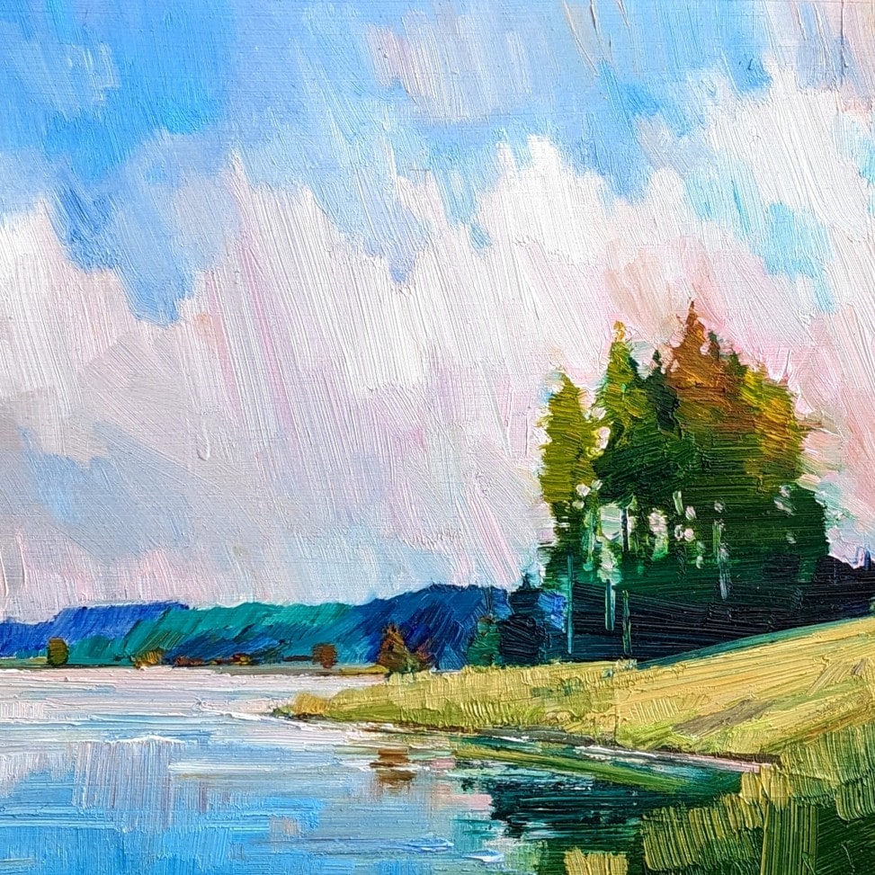 Emerson Mayes | Landscape Paintings | The Biscuit Factory