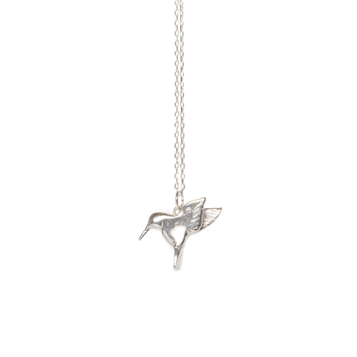 Large Silver Hummingbird Pendant | Emma Hedley | The Biscuit Factory