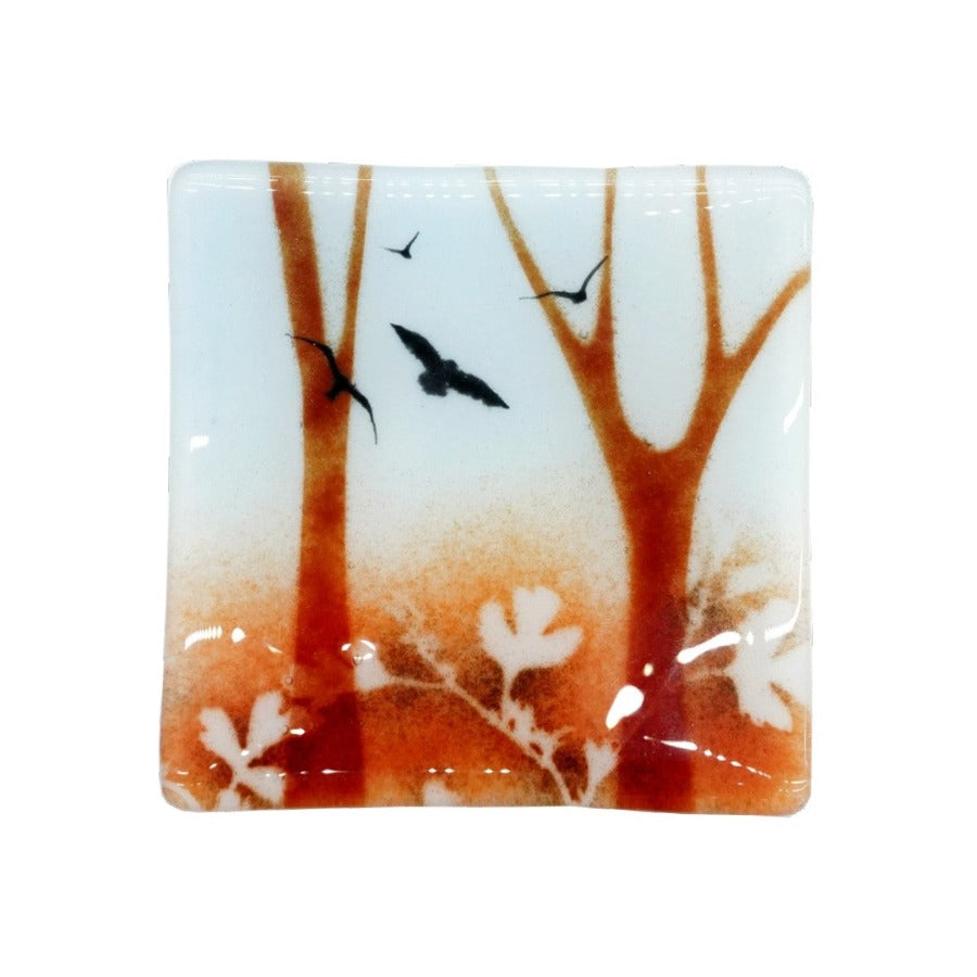 Small Square Dish | Botanical Glass | The Biscuit Factory